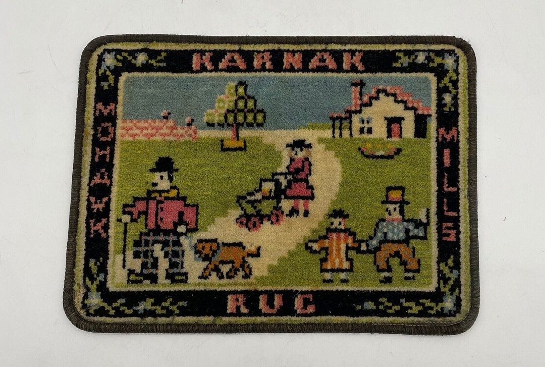 1920's Mohawk Mills charlie Chaplan Karnak Rug Sample Salesman ...