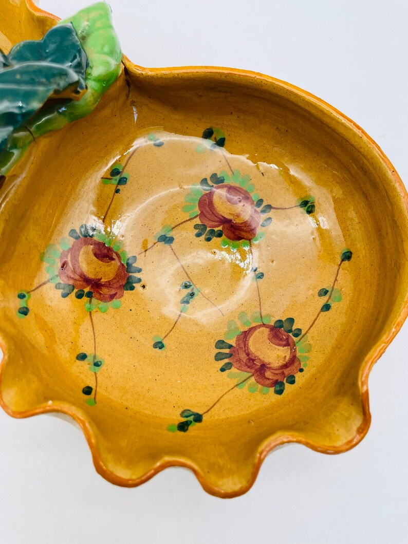 Italian Hand Painted Art Pottery Condiment Caddy/relish - Etsy