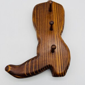 Solid Wood Cowboy Boot Peg Rack/vintage Hand Made Boot With Hanging ...