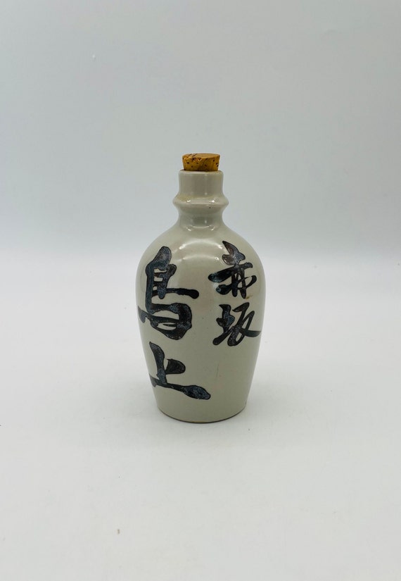 Japanese Saki Decanter With Cork Stopper/ceramic Corked Jar - Etsy