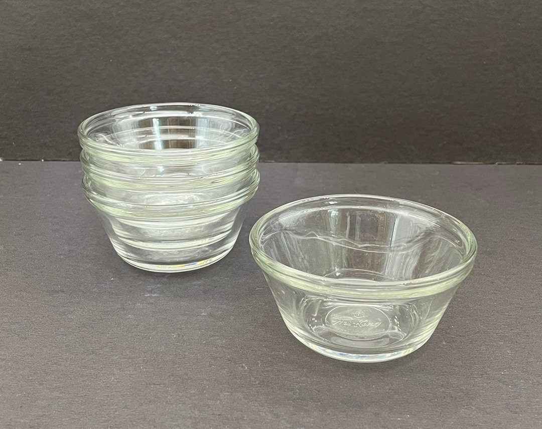 Fire King 6 Oz. Glass Custard Cups, Set of 4/made in USA Prep Bowls ...