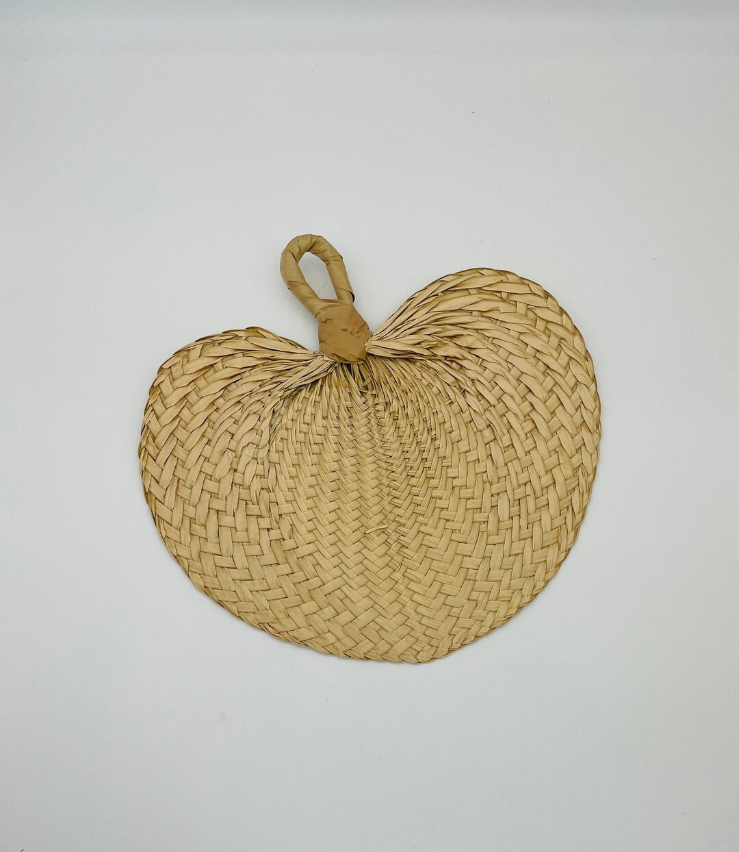Woven Raffia Leaf Shaped Fans/vintage Straw Fan Wall Hanging/boho Decor ...