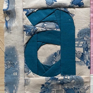 Quilt It Like HIGHWAY GOTHIC - Lower Case Foundation Paper Pieced ...