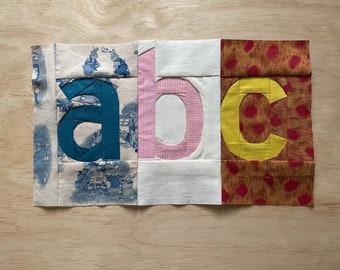 Paper Pieced Alphabet | Etsy