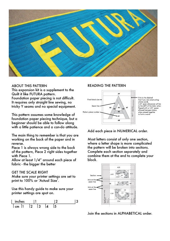Quilt It Like FUTURA - Punctuation and Numbers Expansion Pack Patterns ...