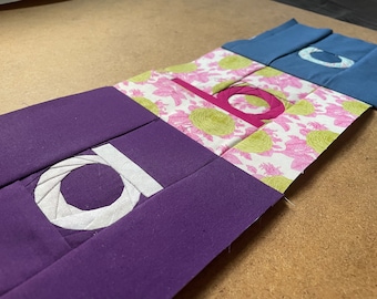 Quilt It Like HIGHWAY GOTHIC Lower Case Foundation Paper Pieced ...