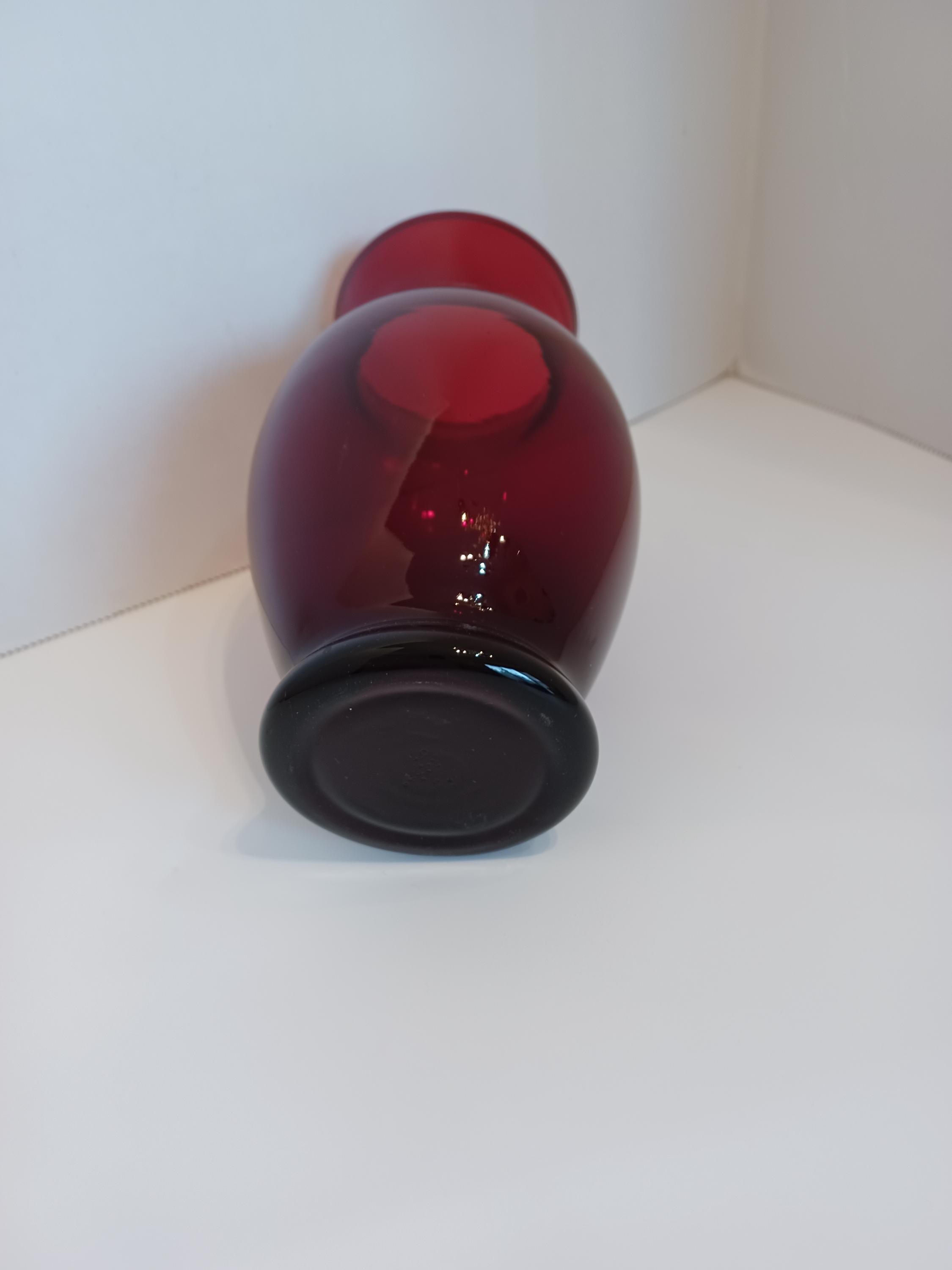 Royal Red Ruby Vase by Anchor Hocking Company - Etsy