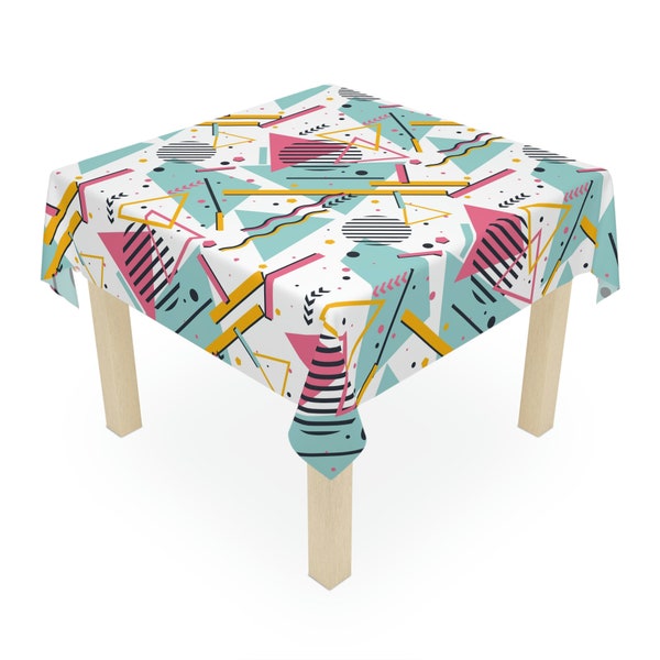 Geometric Tablecloth - Etsy