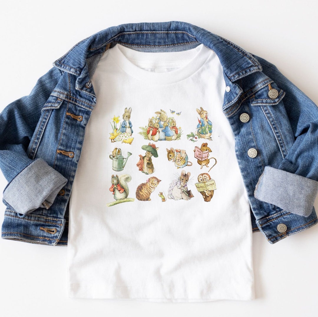 Peter Rabbit & Friends, Kids Cute Easter Tee, Easter Gift Idea, Beatrix ...