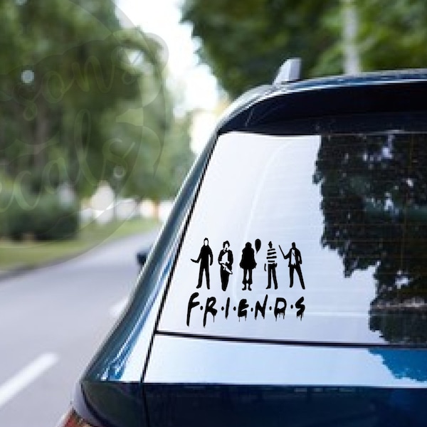 Horror Friends Car Decal - Etsy