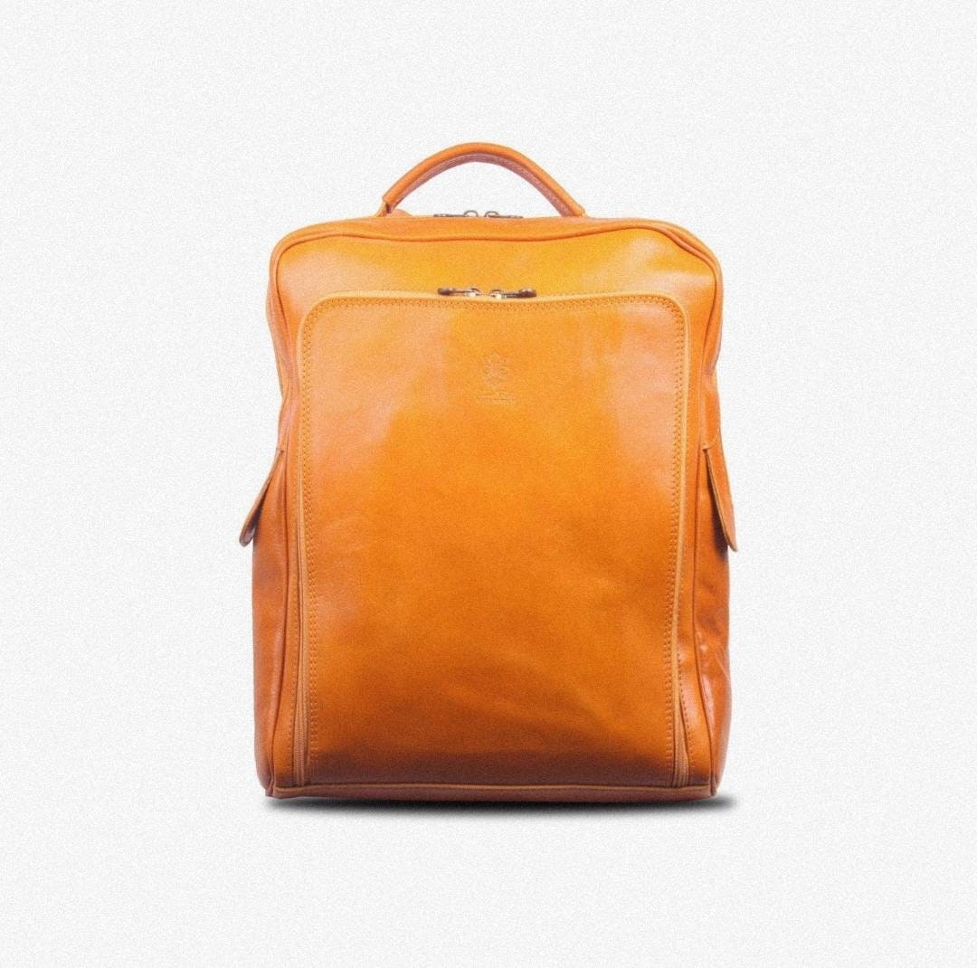 Italian Trend® Genuine Leather Backpack (unisex). Hand-made Stylish ...