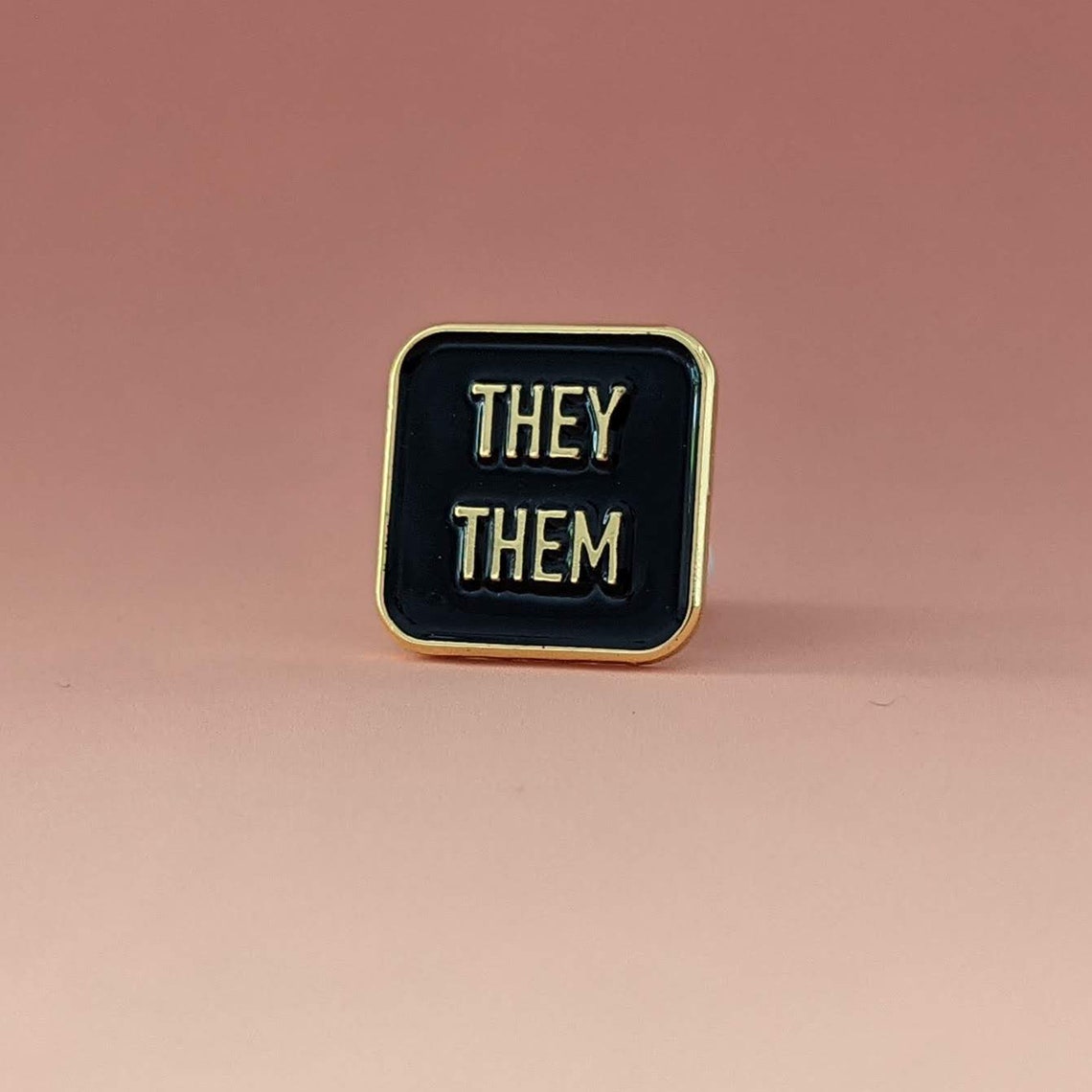 Pronoun Pin They/them Small Enamel Pin Simple - Etsy Australia