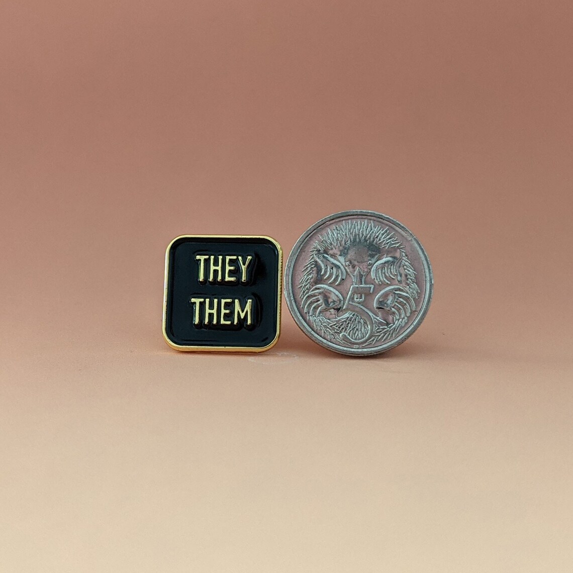 Pronoun Pin - They/them Small Enamel Pin Simple - Etsy Australia