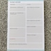 A5 Patient History Taking Template Notepad for Medical/nursing ...