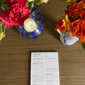 A5 Patient History Taking Template Notepad for Medical/nursing ...