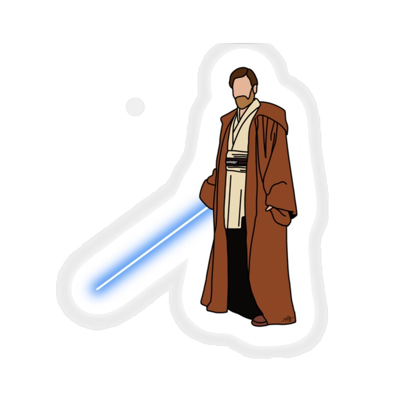 Obi Wan Kenobi, Starwars, Jedi, Kiss-cut Stickers - Etsy