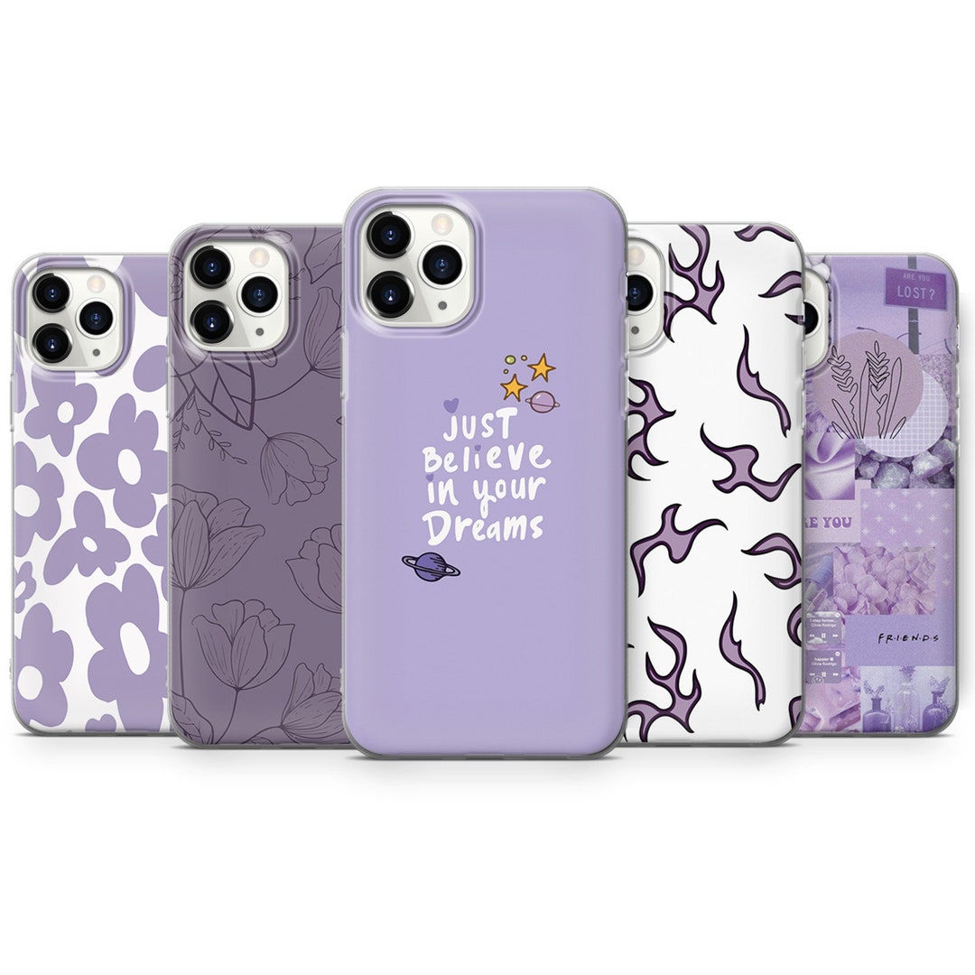Lavender Phone Case Pretty Cover for iPhone 16, 15plus, 14, 13, 12 ...