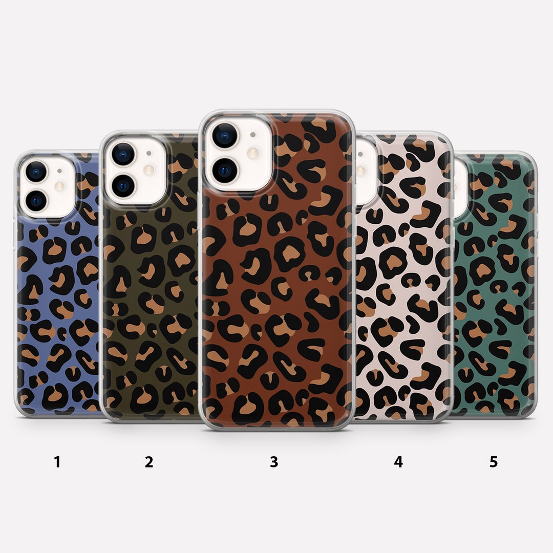 Leopard Phone Case Cheetah Cover for iPhone 16, 15plus, 14, 13, 12 ...