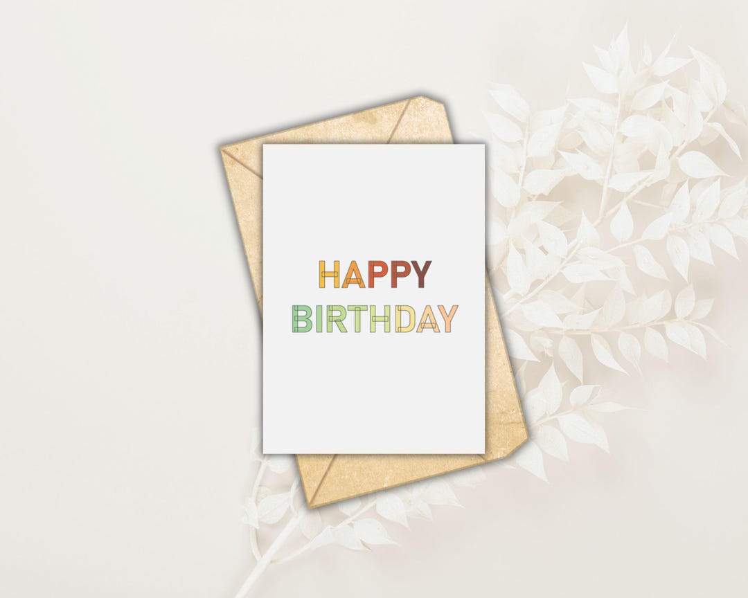 Happy Birthday Card Printable | Birthday Card | Cute Letter Card ...
