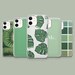 Sage Green Phone Case Line Cover for iPhone 15, 14, 13, 12, 11, Samsung ...