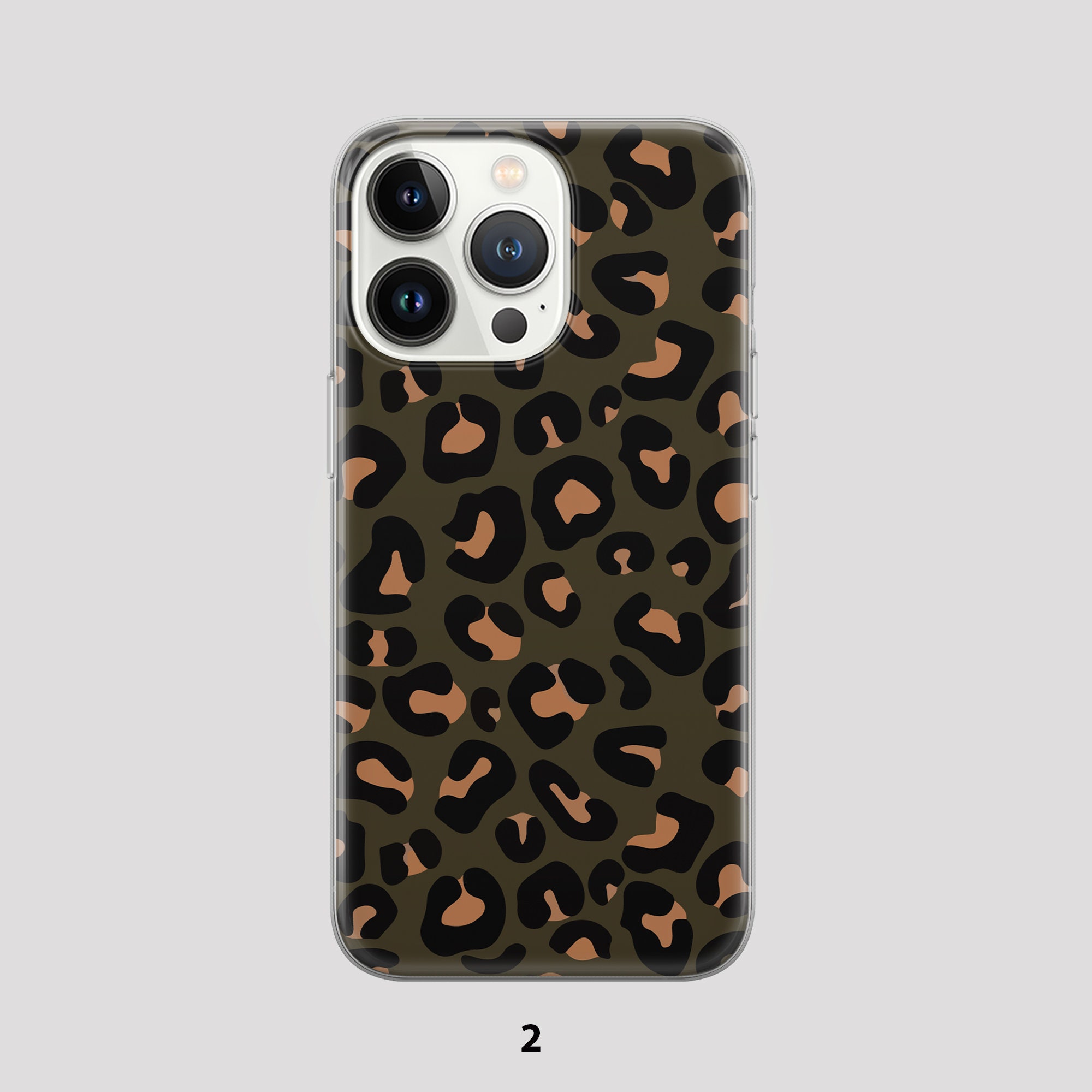 Leopard Phone Case Cheetah Cover for iPhone 16, 15plus, 14, 13, 12 ...
