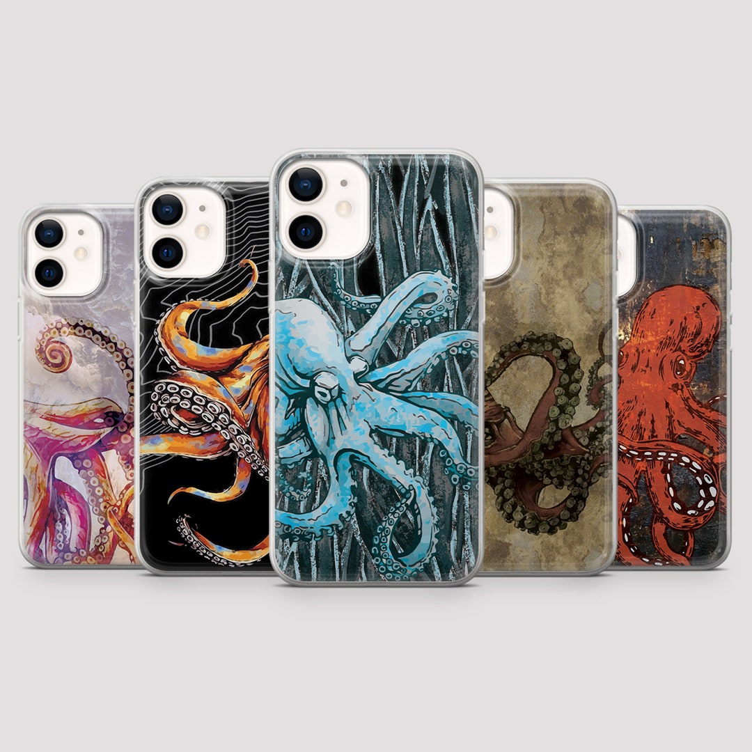 Ocean Phone Case Octopus Cover for iPhone 17pro, 16E, 15, 14, 13 ...
