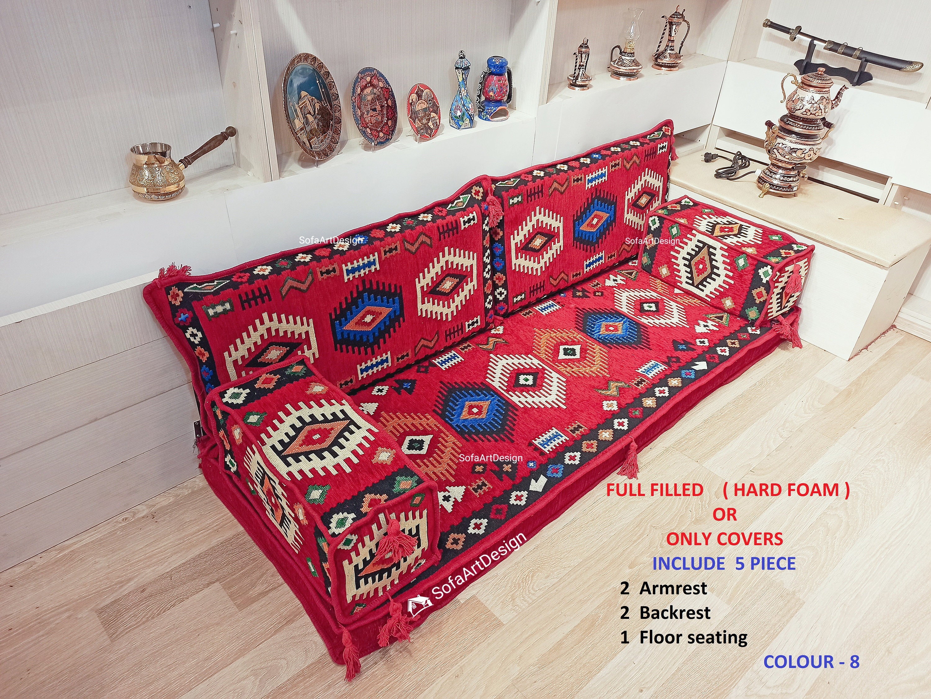 Floor Seating Sofa Cushions Couch Majlis Covers Turkish - Etsy