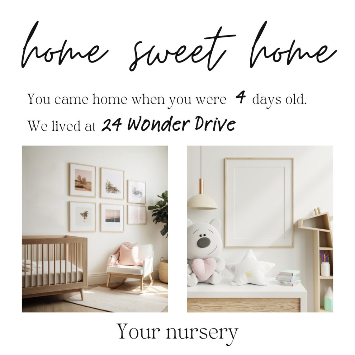 Baby Book Template | Printable | Editable | First Year | Canva Template ...