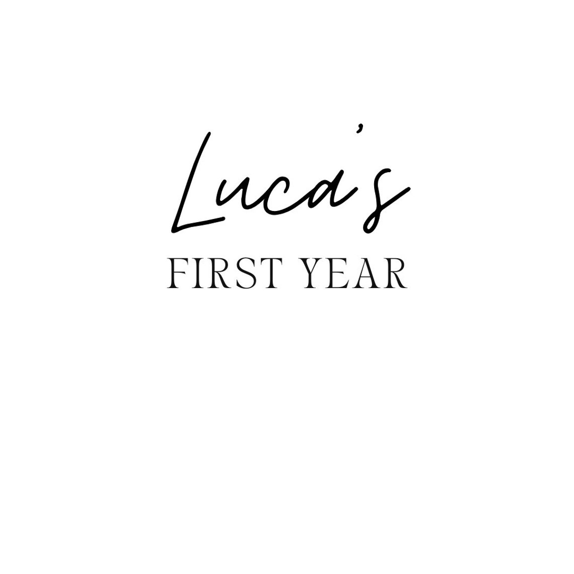 Baby Book Template | Printable | Editable | First Year | Canva Template ...