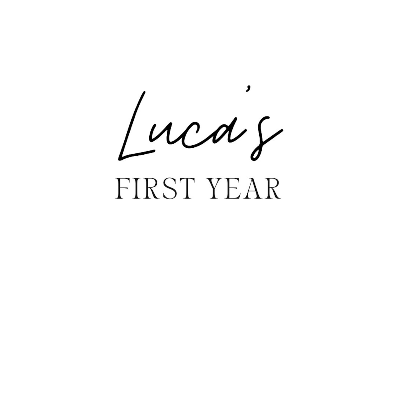Baby Book Template | Printable | Editable | First Year | Canva Template ...