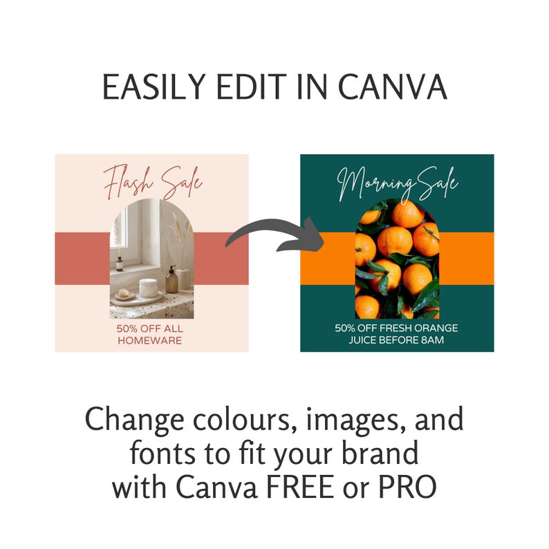 100 Instagram Post Templates | Canva Templates | Marketing Social Media ...