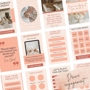 100 Instagram Story Templates | Canva Templates | Marketing Social ...
