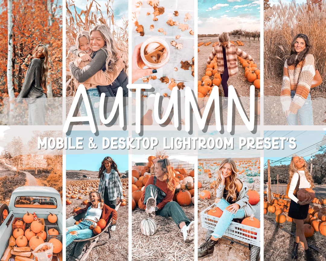 10 AUTUMN Lightroom Presets for FALL | Warm Preset | Leaves Preset ...