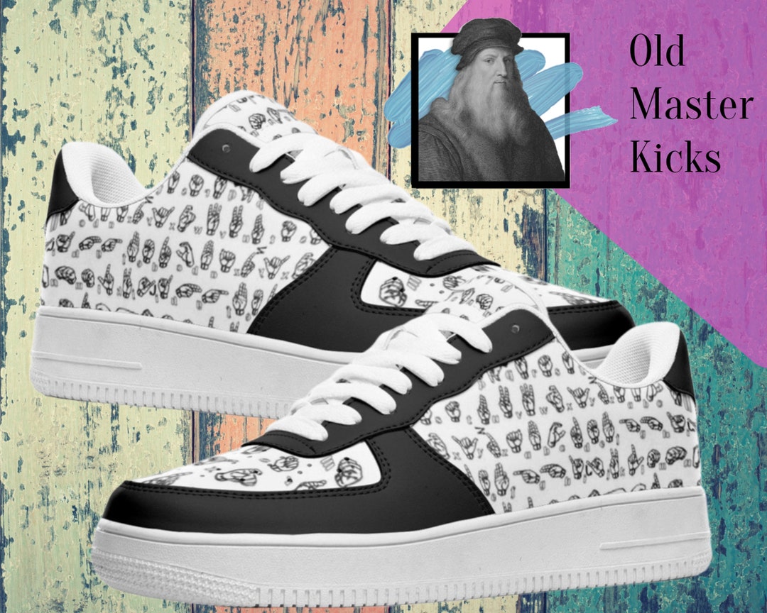Oldmasterskicks: Sign Language Custom Shoes, ASL Sneakers, Sign ...