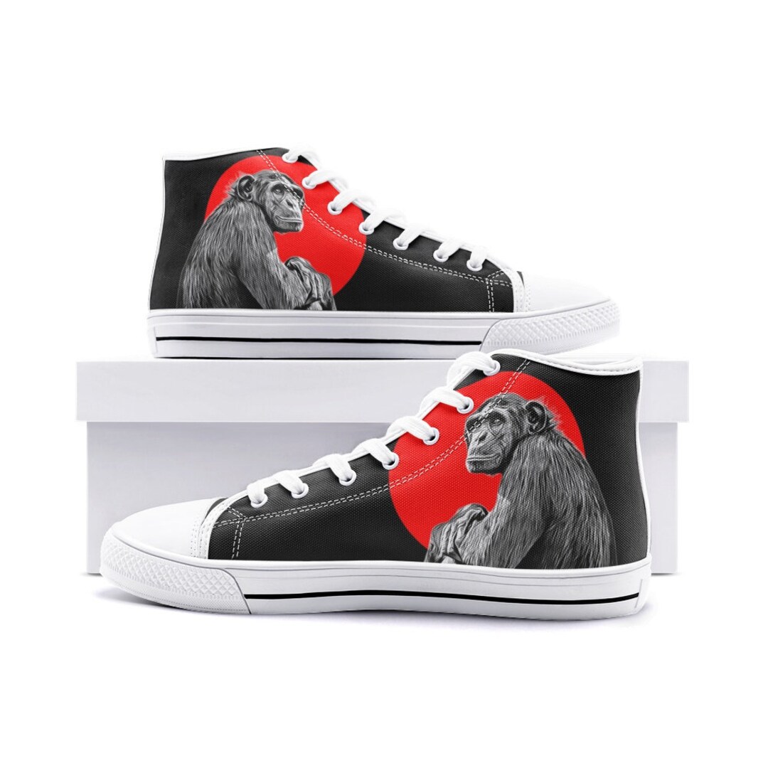 Gorilla Shoes, Gorilla Sneakers, Gorilla Lover Gift Wildlife Sneakers ...