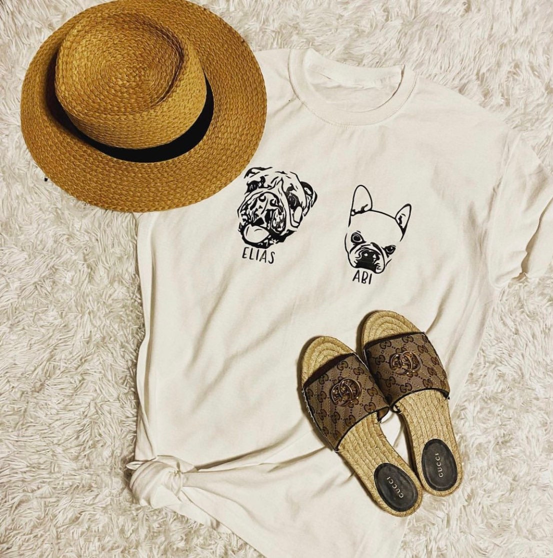 Custom Pet T-shirt Personalized Pet portrait t-shirt Dog | Etsy