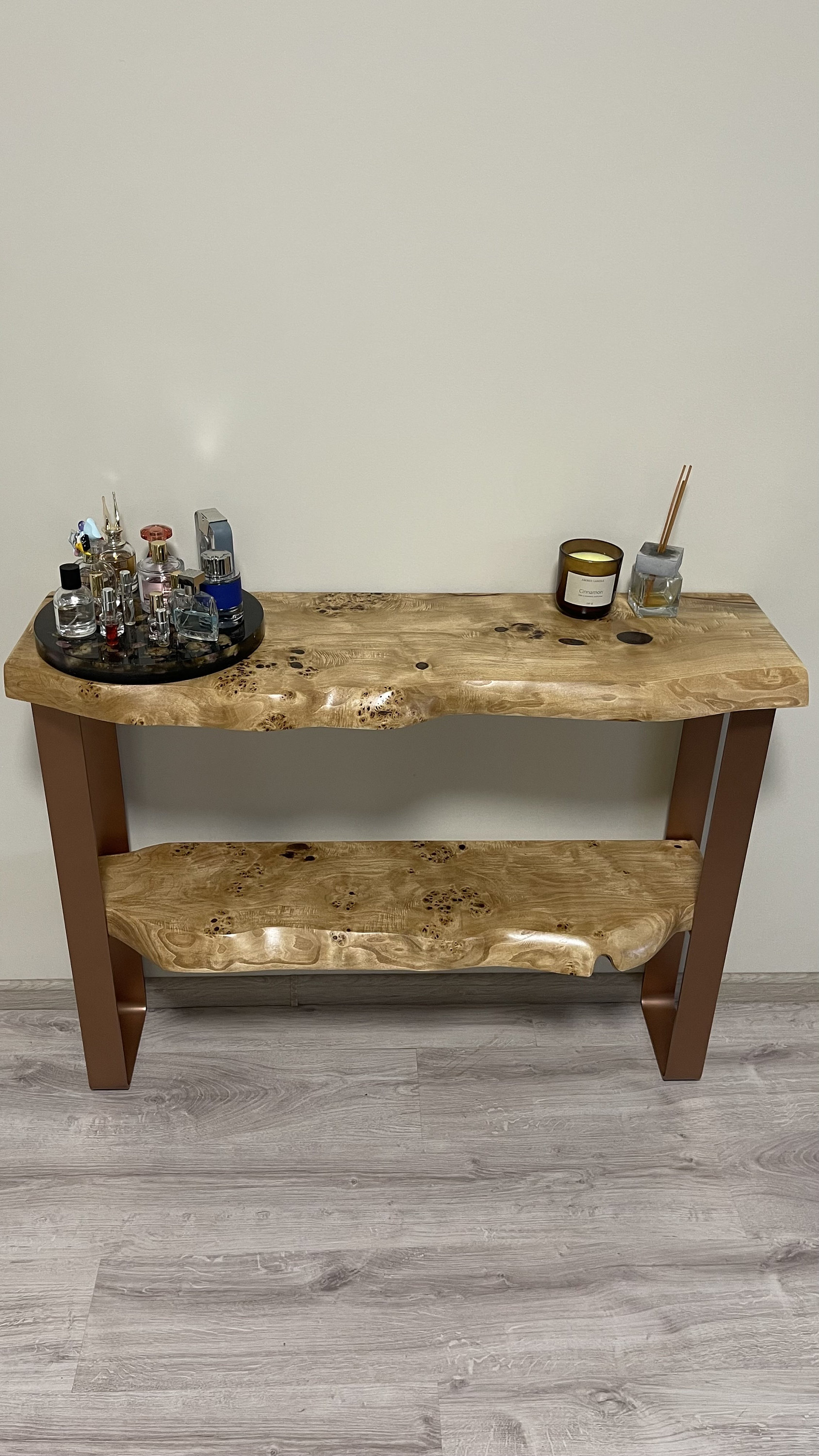 Handcrafted Live Edge Console Table Ideal for Small Spaces - Etsy