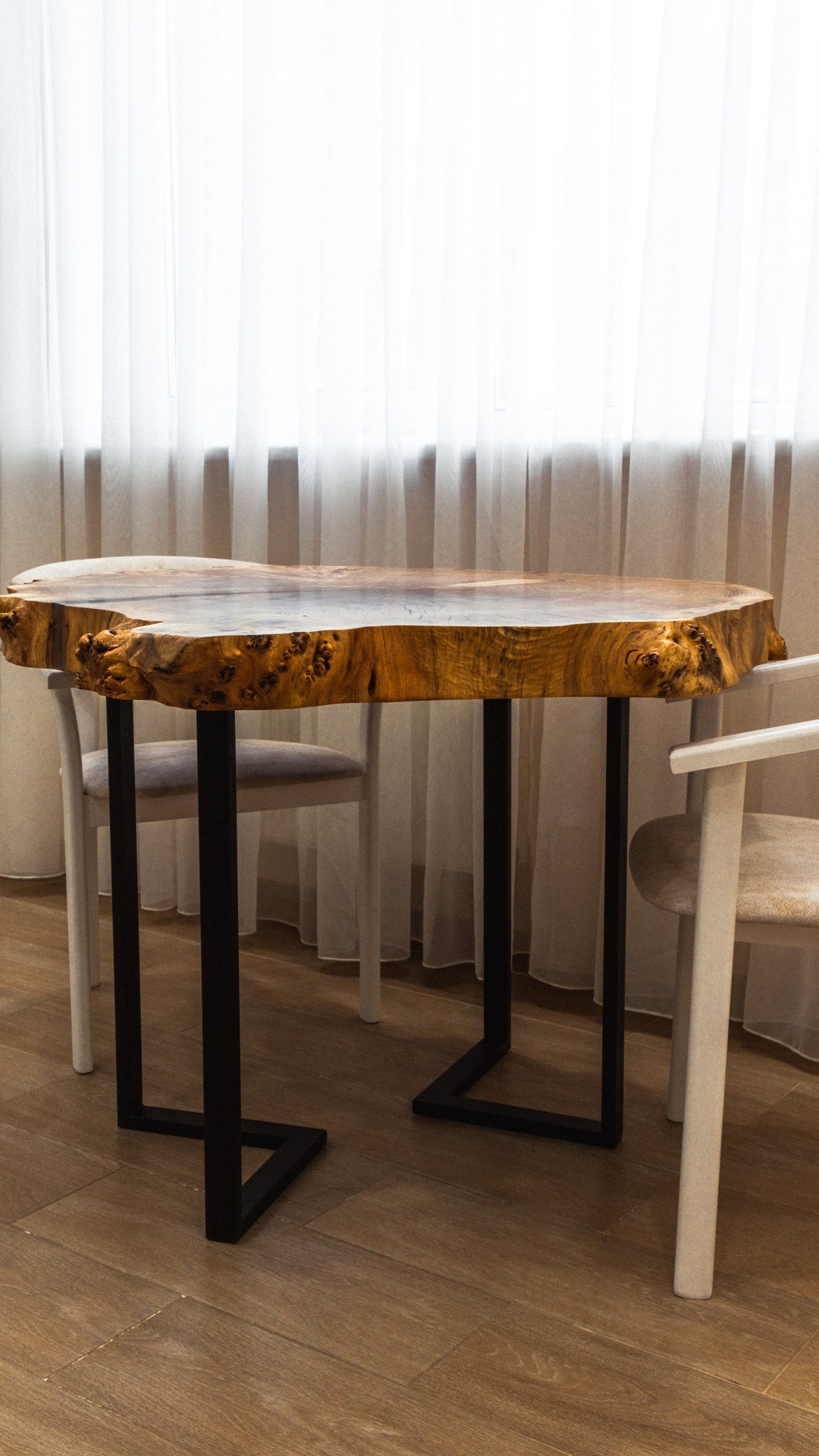 Made to Order, Burl Poplar Dining Table, Burl Slab, Reclaimed Wood ...