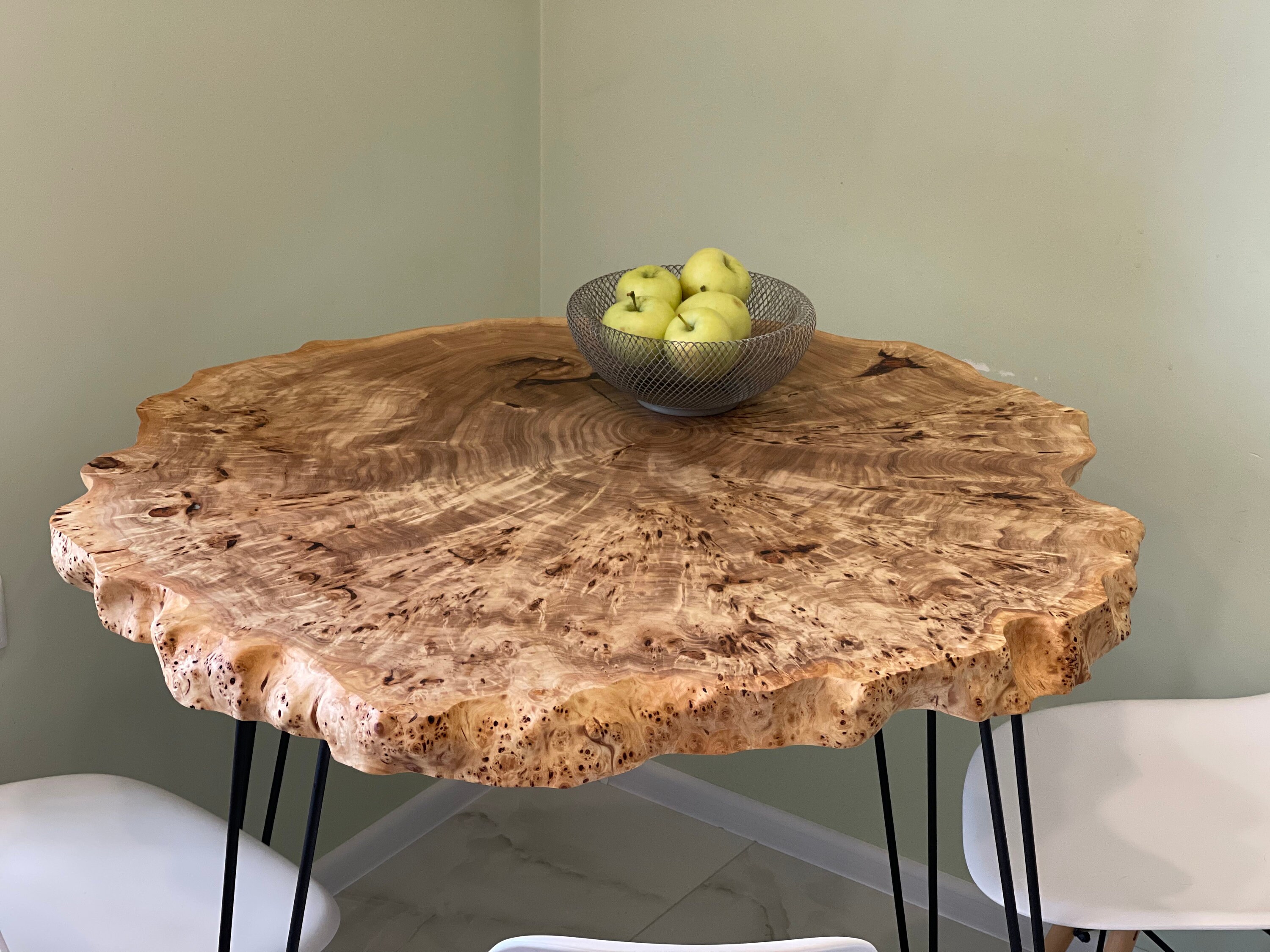 Live Edge Coffee Table, Live Edge Dining Table, Wood Table, Round Table ...