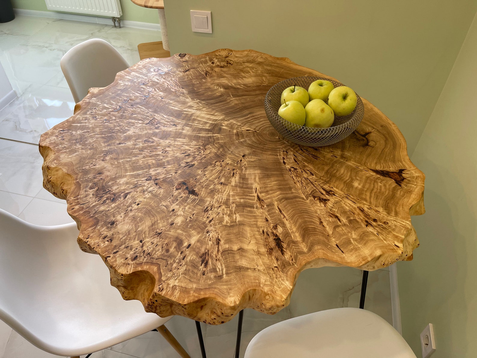 Live Edge Coffee Table, Live Edge Dining Table, Wood Table, Round Table ...