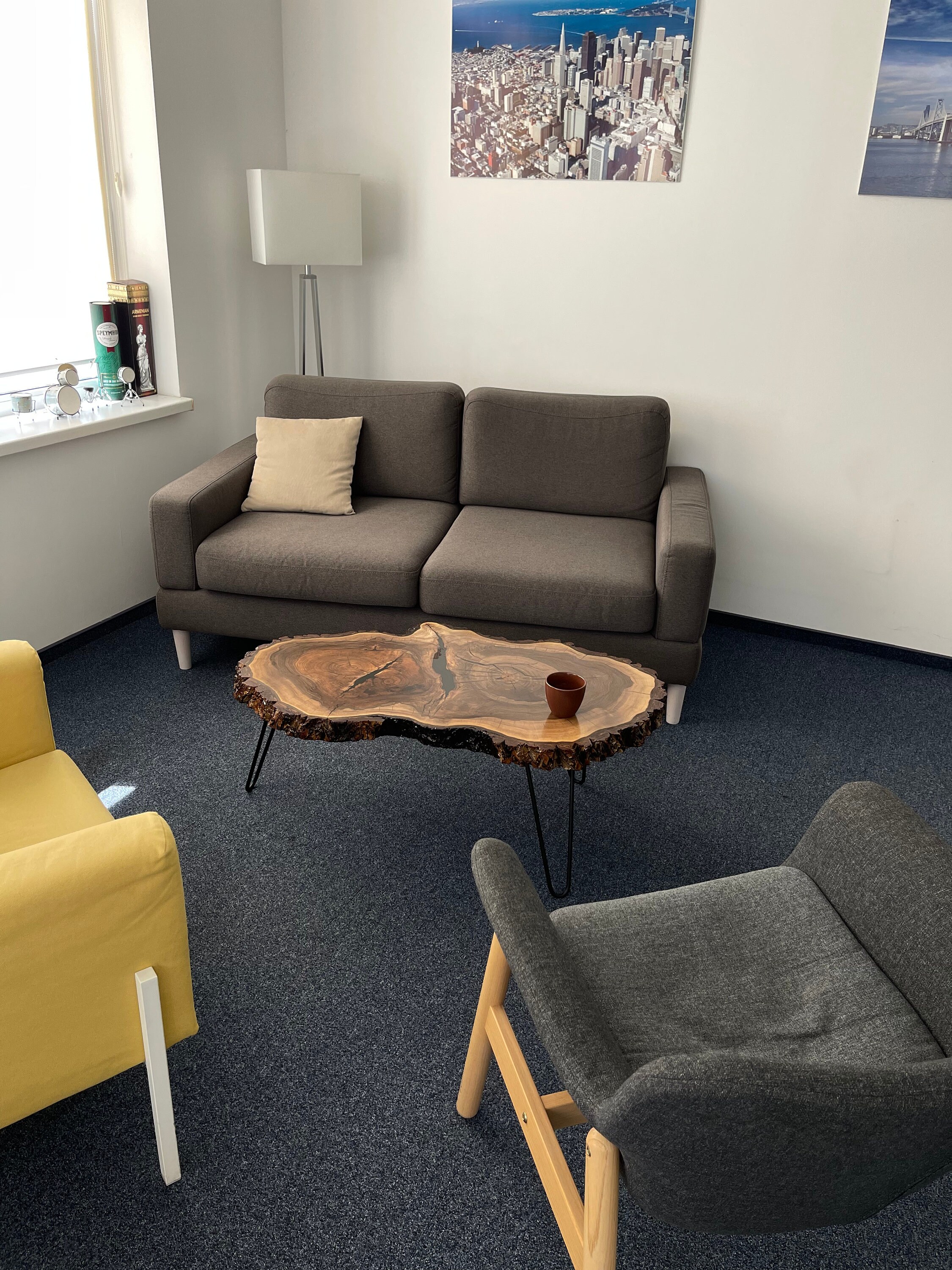 Slab Wood Coffee Table, Handcrafted Coffee Table, Live Edge Coffee ...