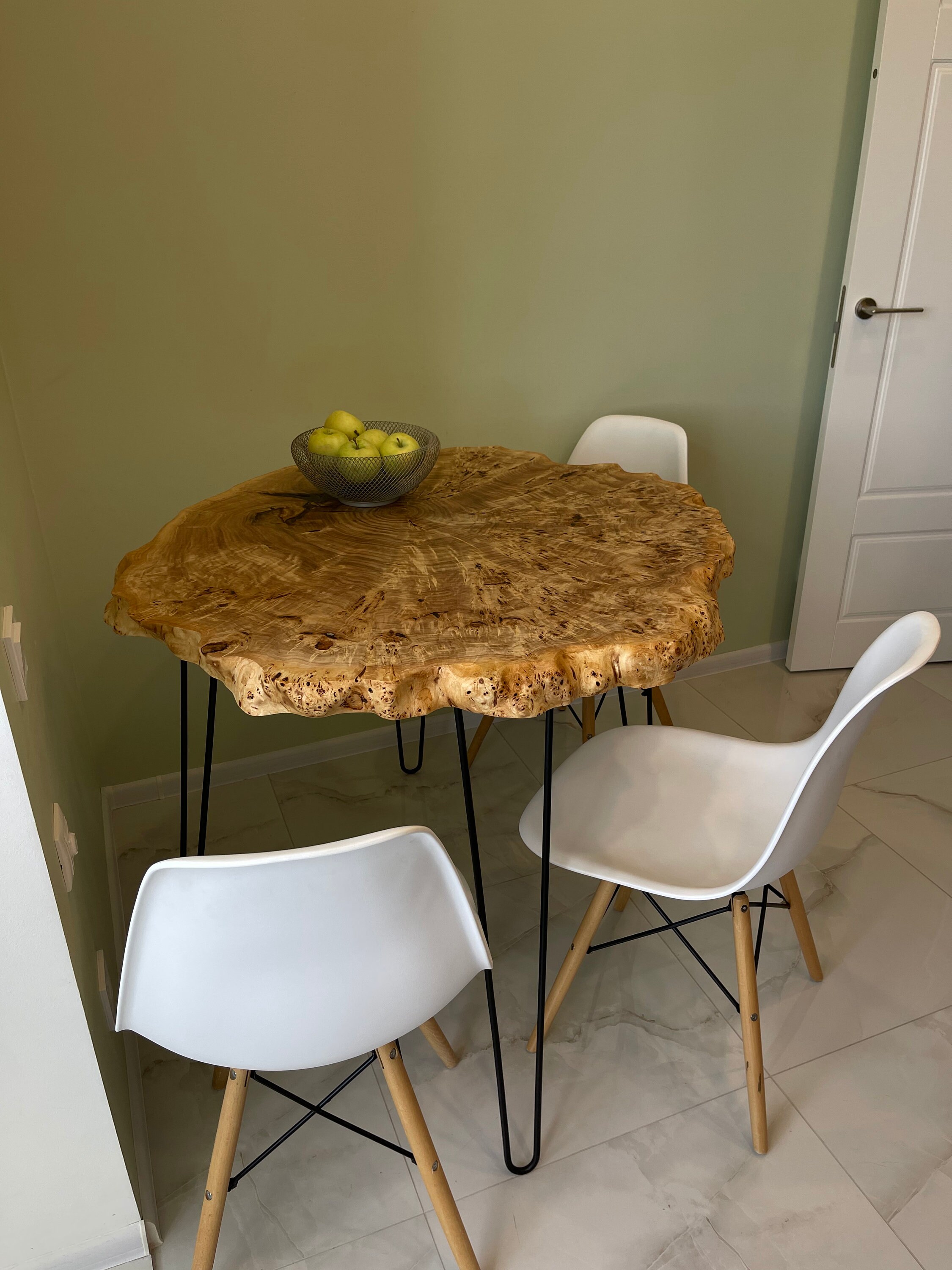 Live Edge Coffee Table, Live Edge Dining Table, Wood Table, Round Table ...