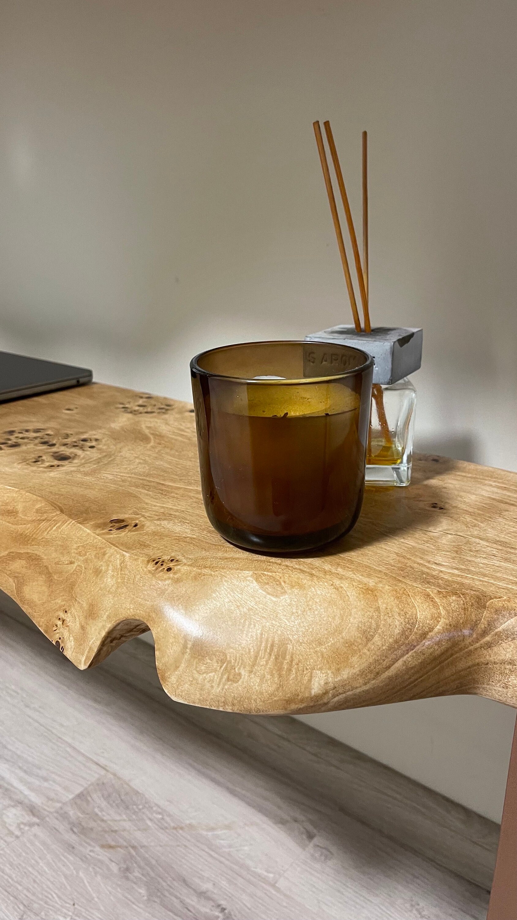 Handcrafted Live Edge Console Table - Ideal for Small Spaces, Hallways ...