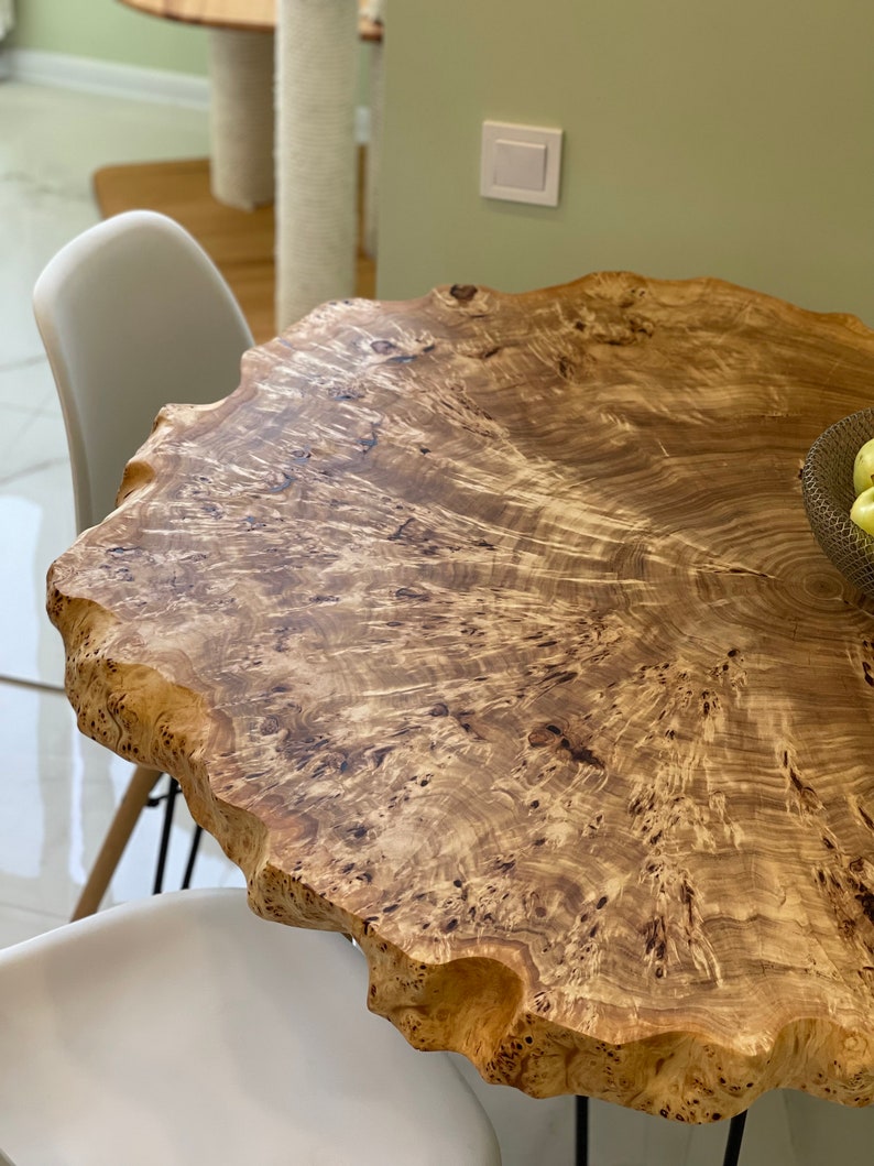 Live Edge Coffee Table, Live Edge Dining Table, Wood Table, Round Table ...