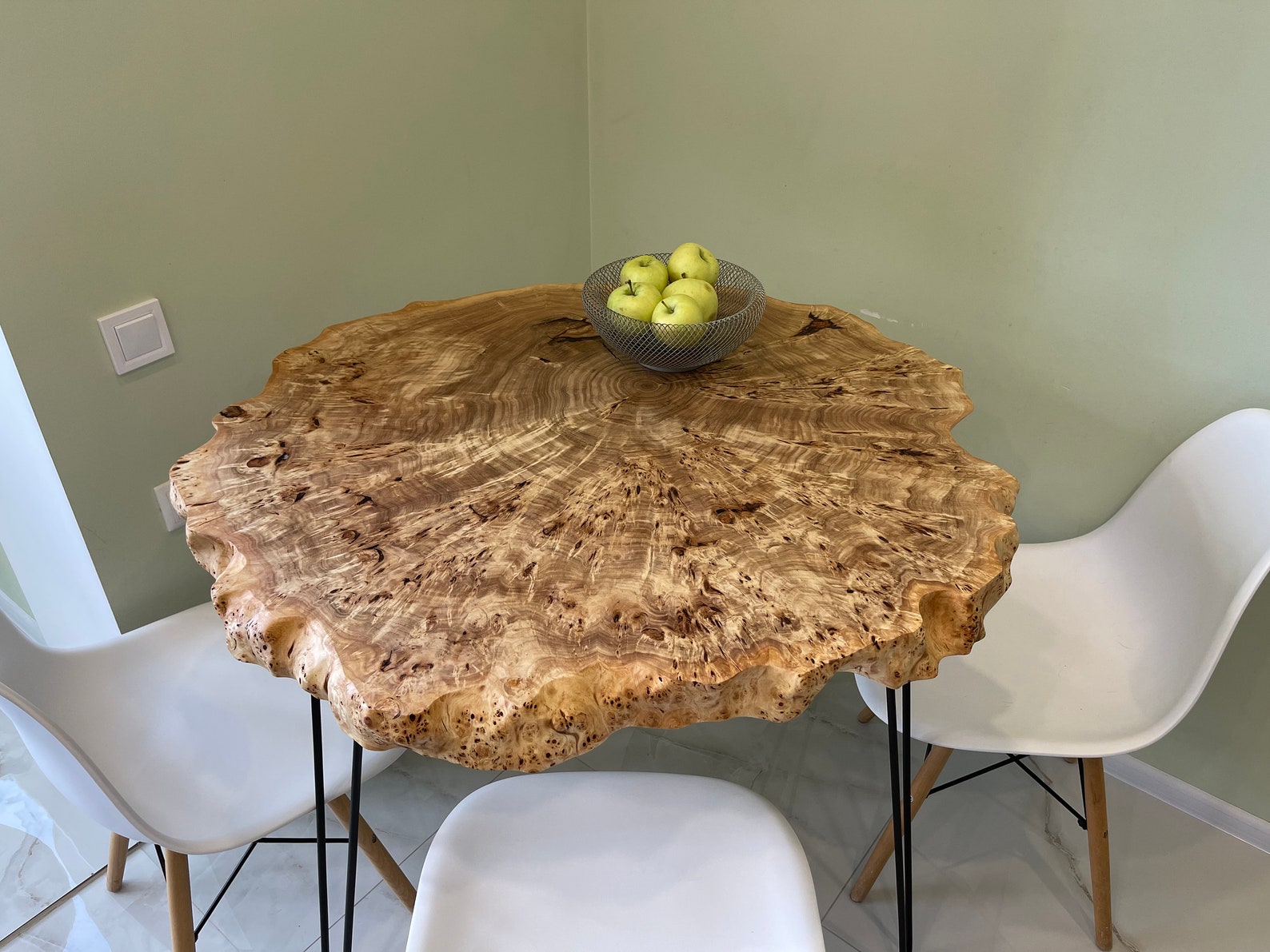 Live Edge Coffee Table, Live Edge Dining Table, Wood Table, Round Table ...