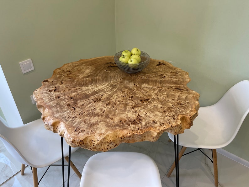 Live Edge Coffee Table, Live Edge Dining Table, Wood Table, Round Table ...