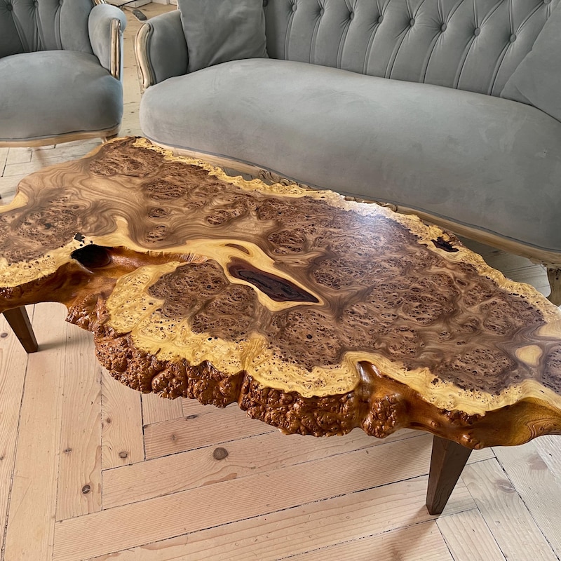 Wood Slab Coffee Table - Etsy