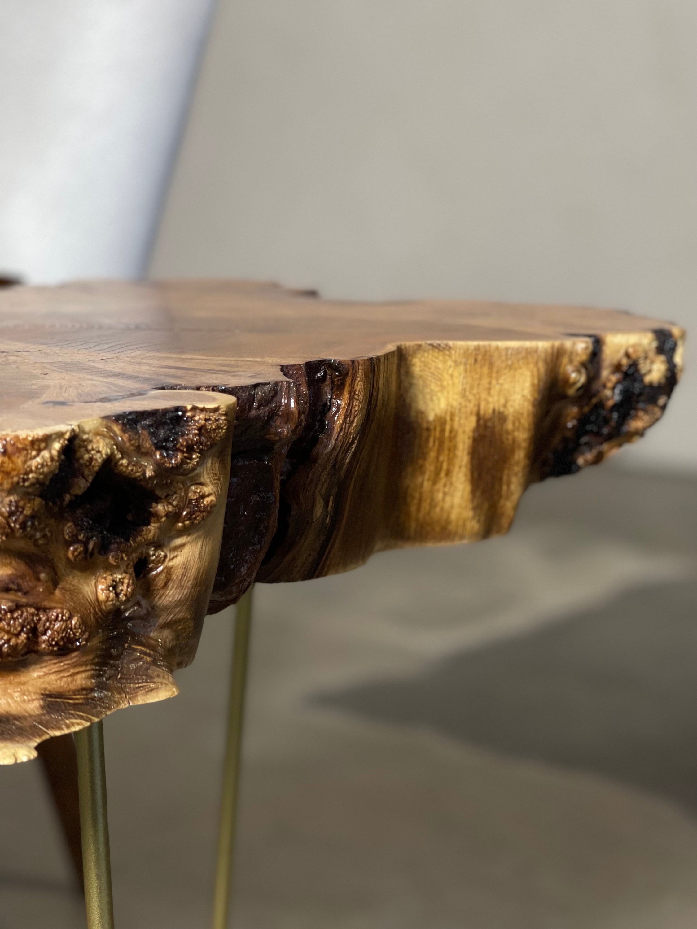 Coffee Table Wood Round,modern Coffee Table Round,slab Coffee Table ...