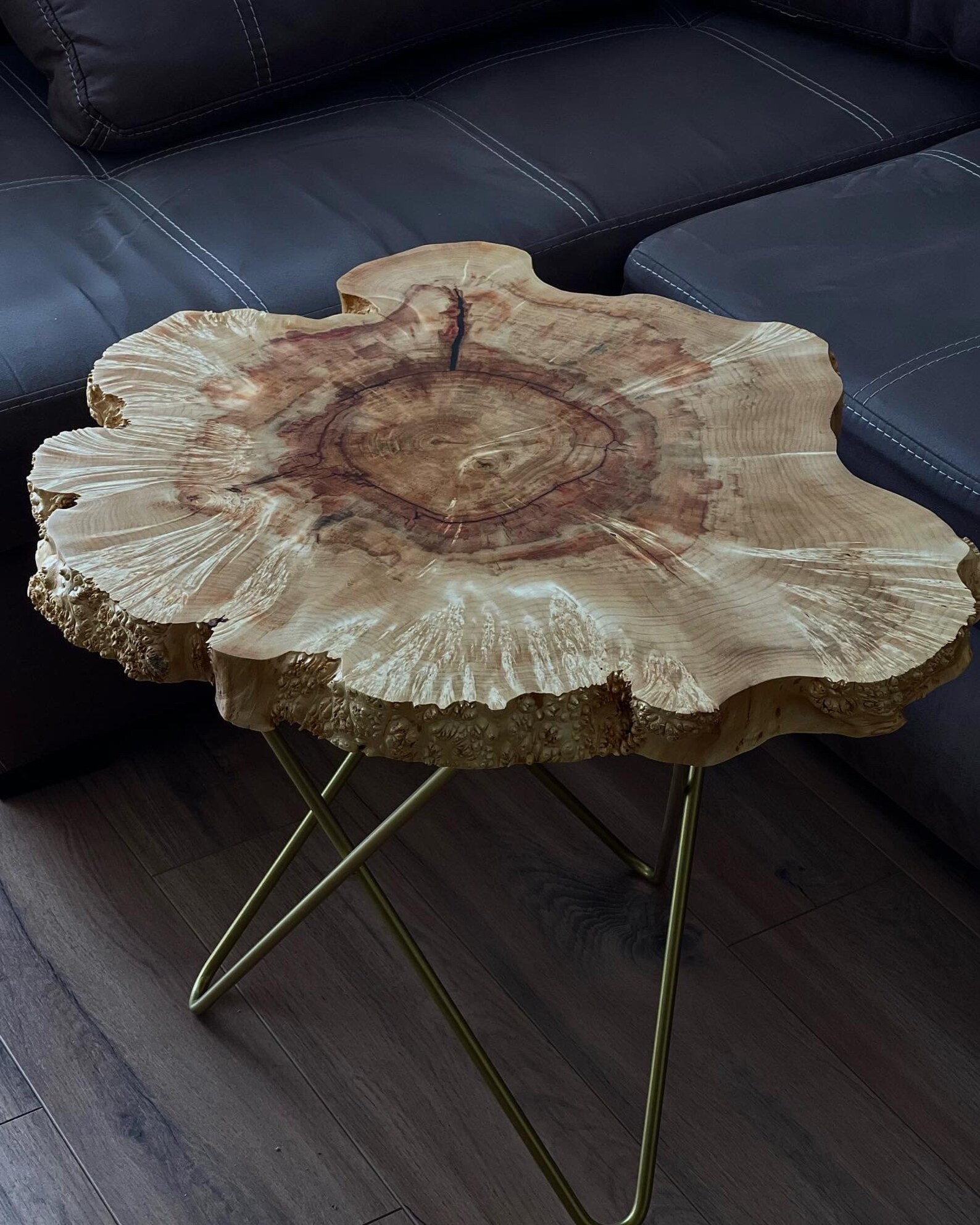 Slab Wood Coffee Table, Handcrafted Coffee Table, Live Edge Coffee ...