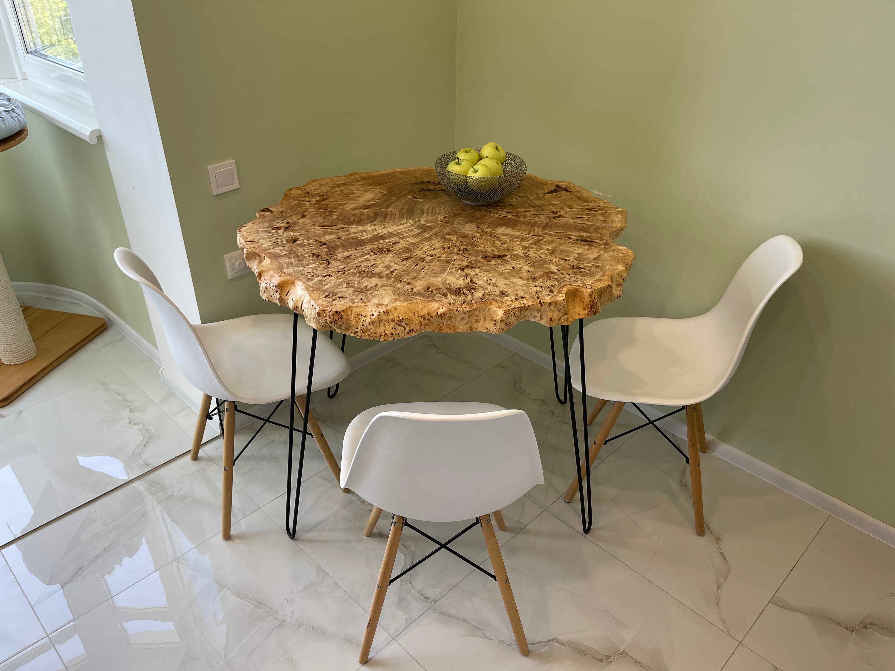 Live Edge Coffee Table, Live Edge Dining Table, Wood Table, Round Table ...